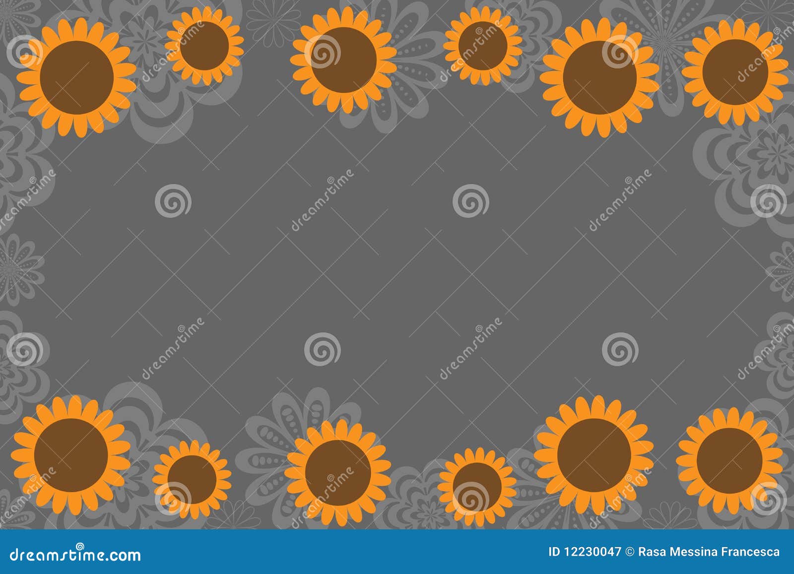 Sunflower background stock vector. Illustration of abstract - 12230047