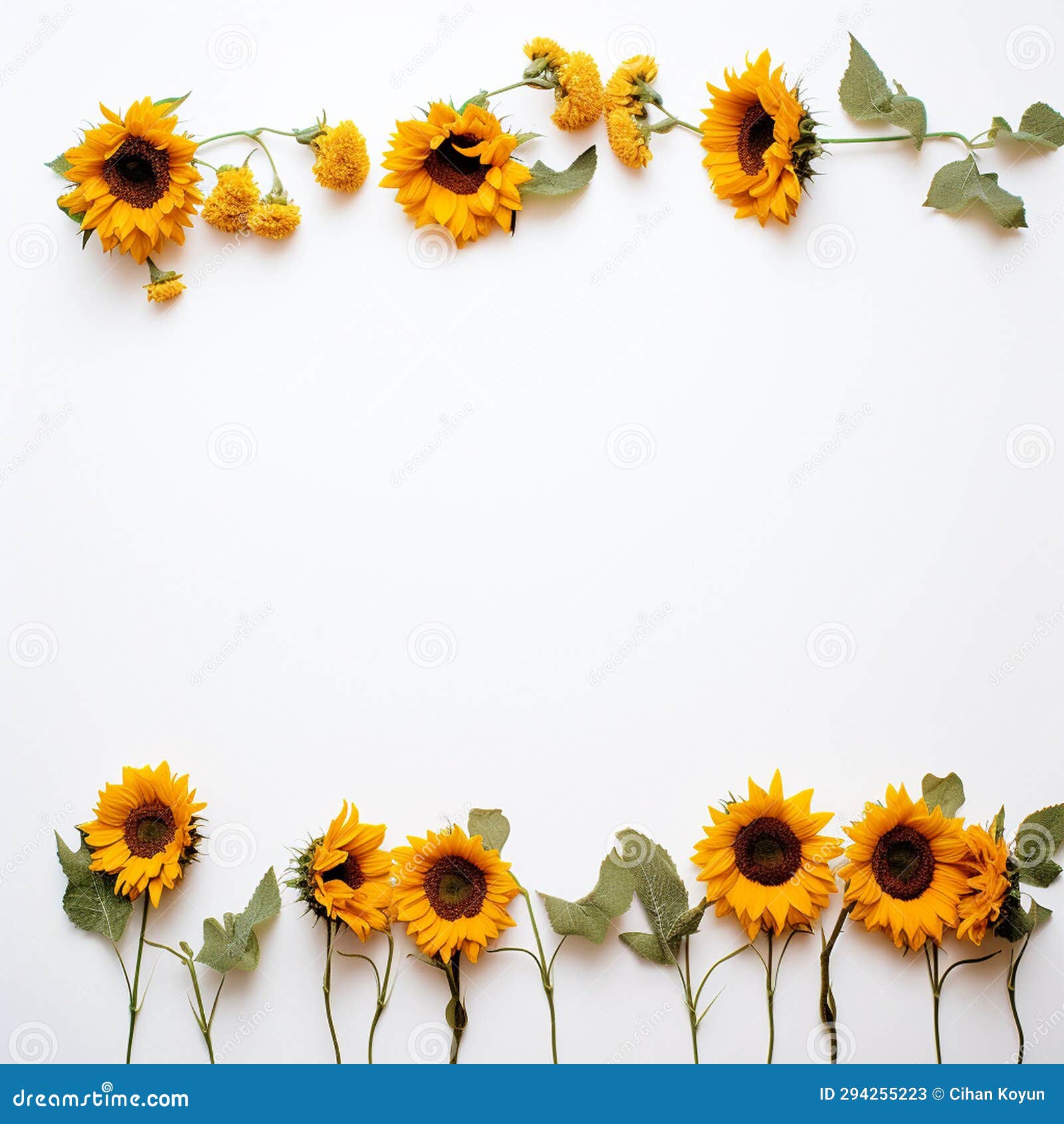 Sunflower Border To Connect You with Nature Stock Illustration ...