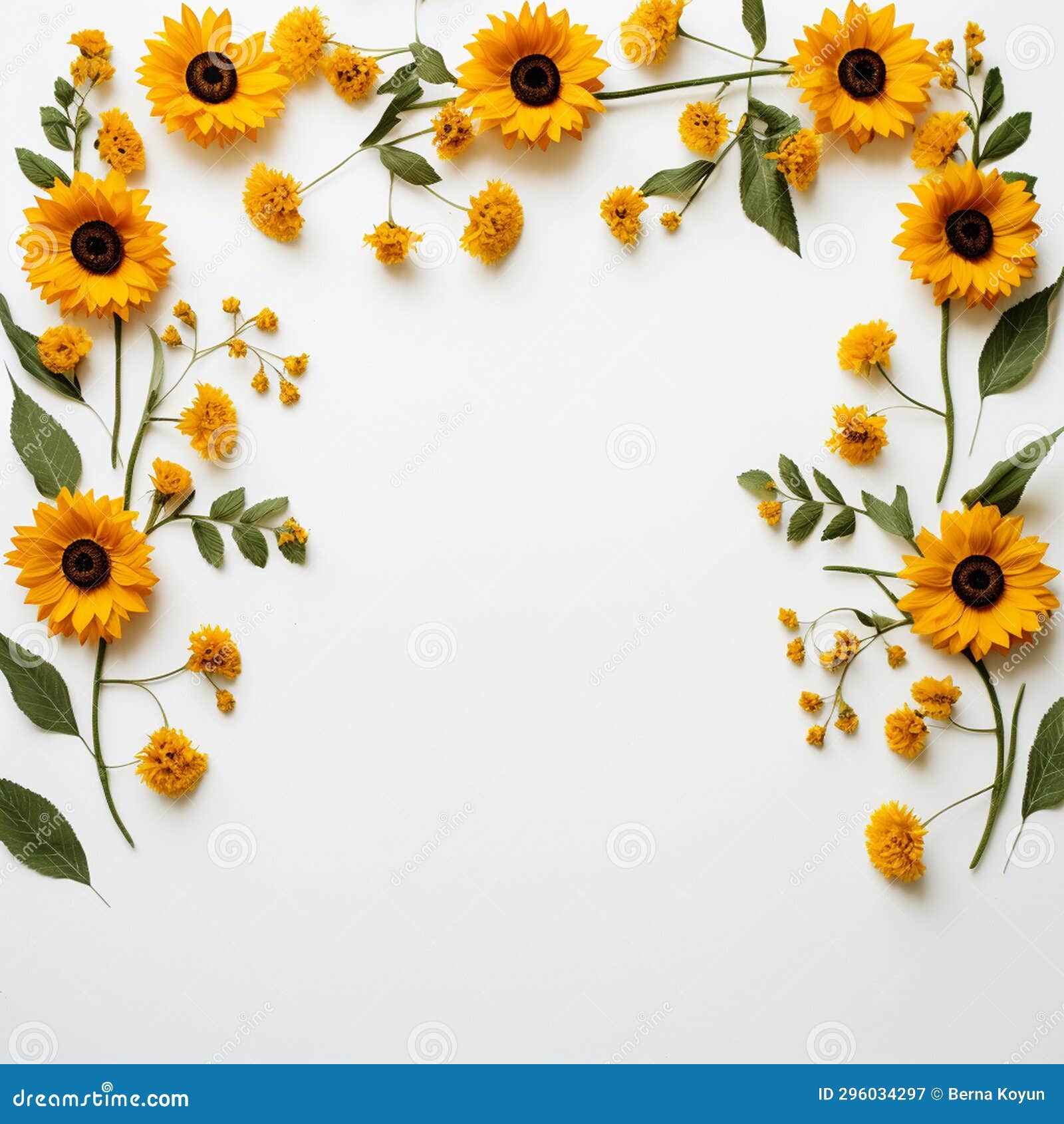 Sunflower Border To Express Your Personality Stock Illustration ...