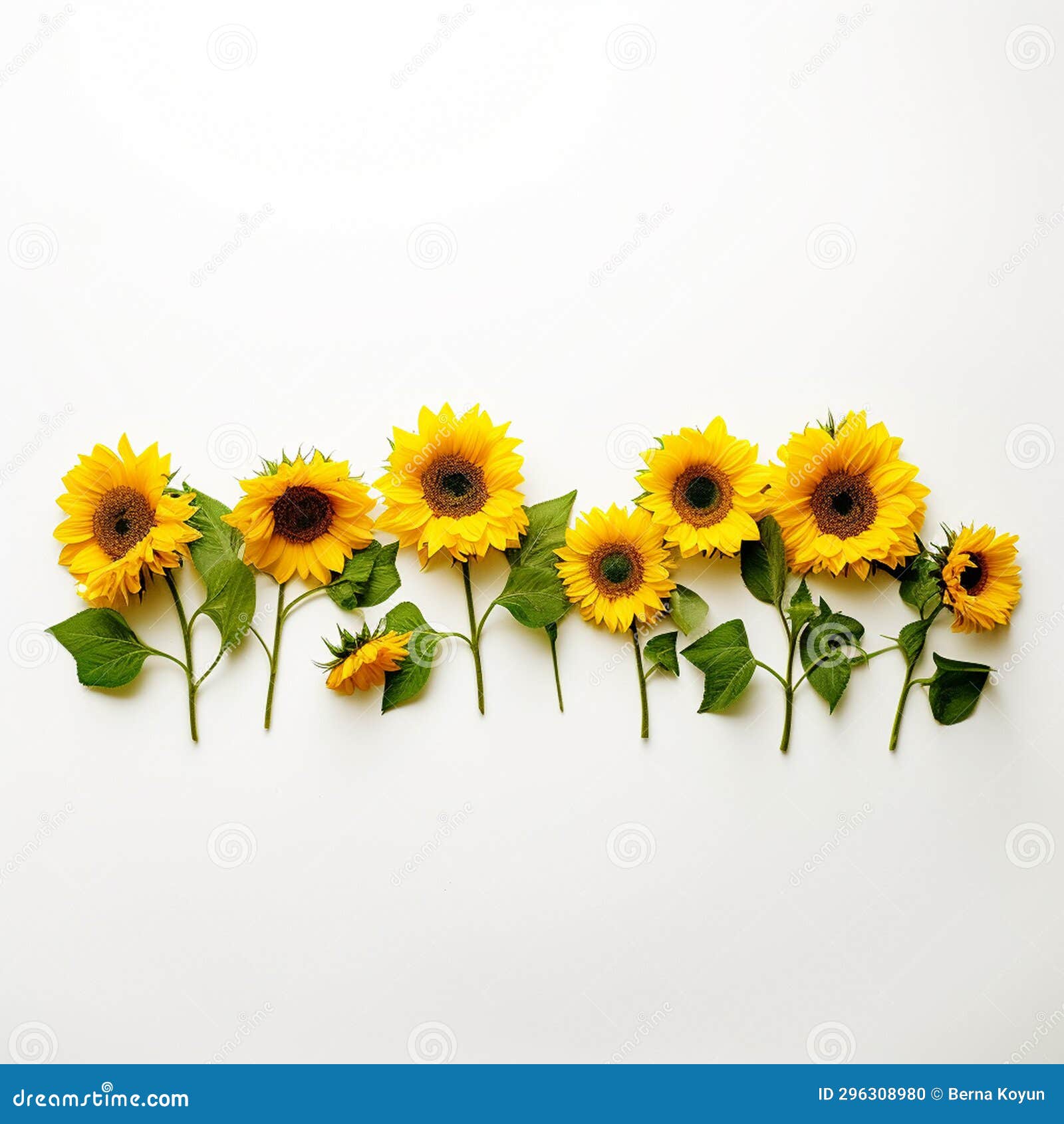 Sunflower Border To Help You Stay Positive Stock Illustration ...