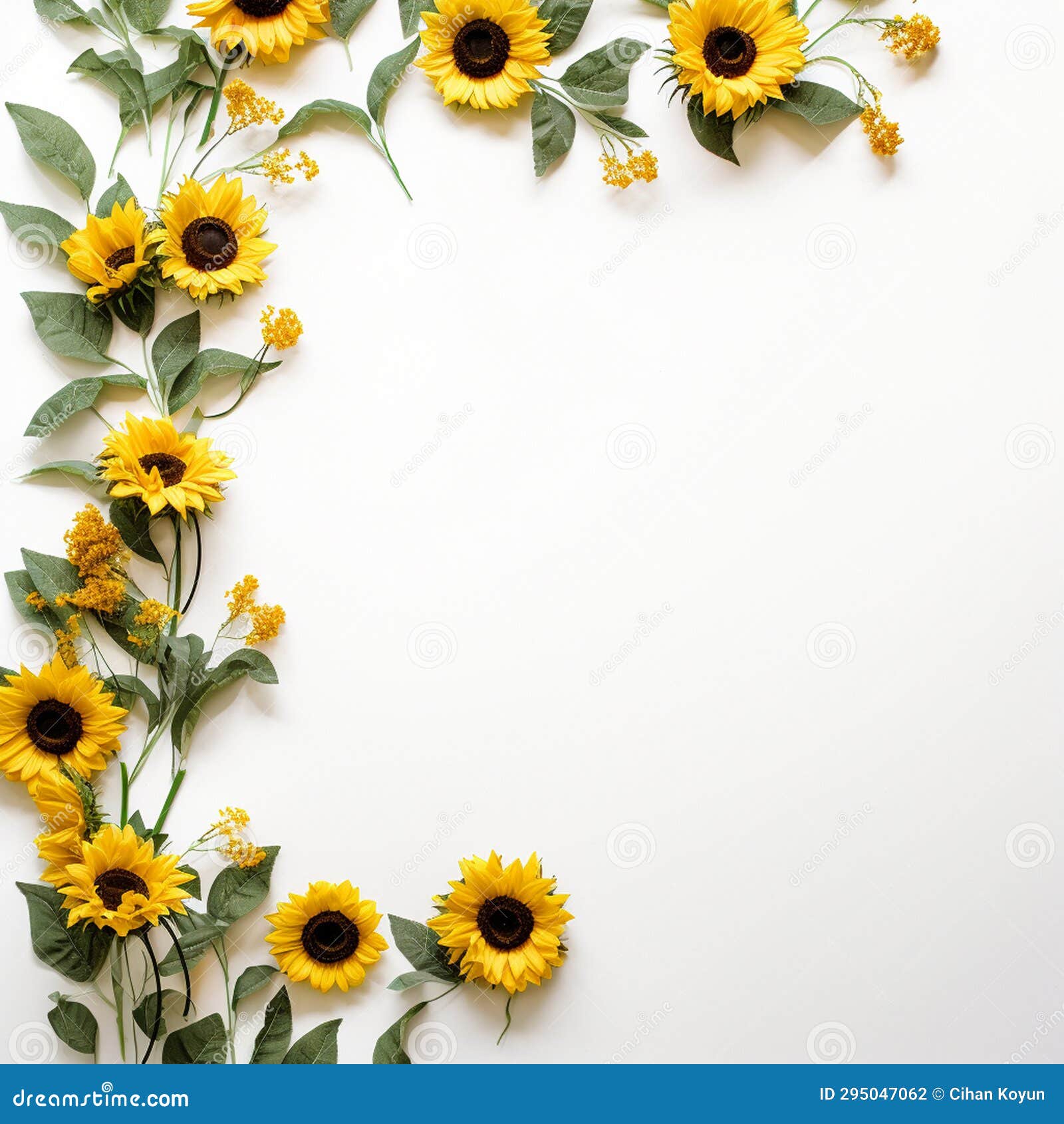 Sunflower Border To Make Your Design Stand Out Stock Illustration ...