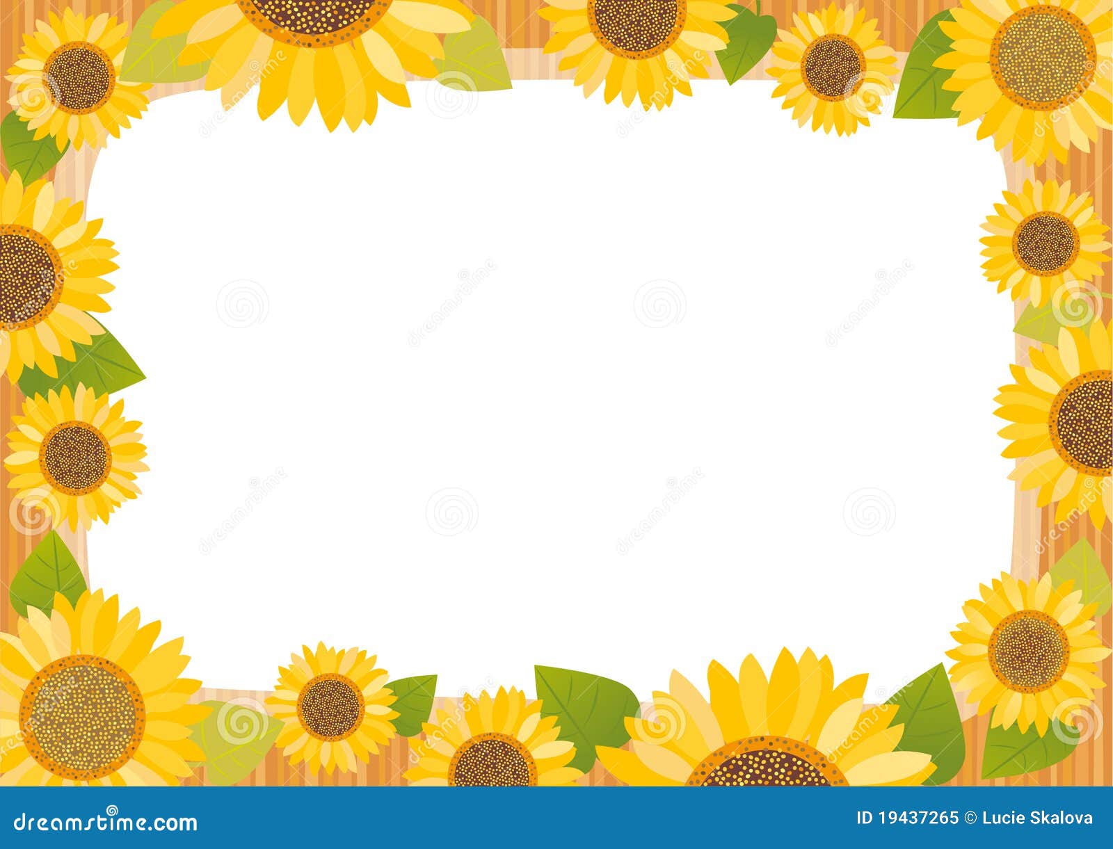 Sunflower card stock vector. Illustration of sunlight - 19437265