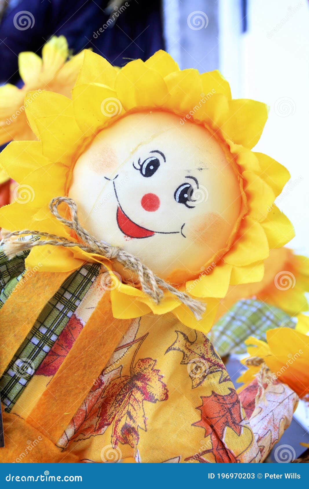 Close Up of Sunflower Character Stock Image - Image of design ...