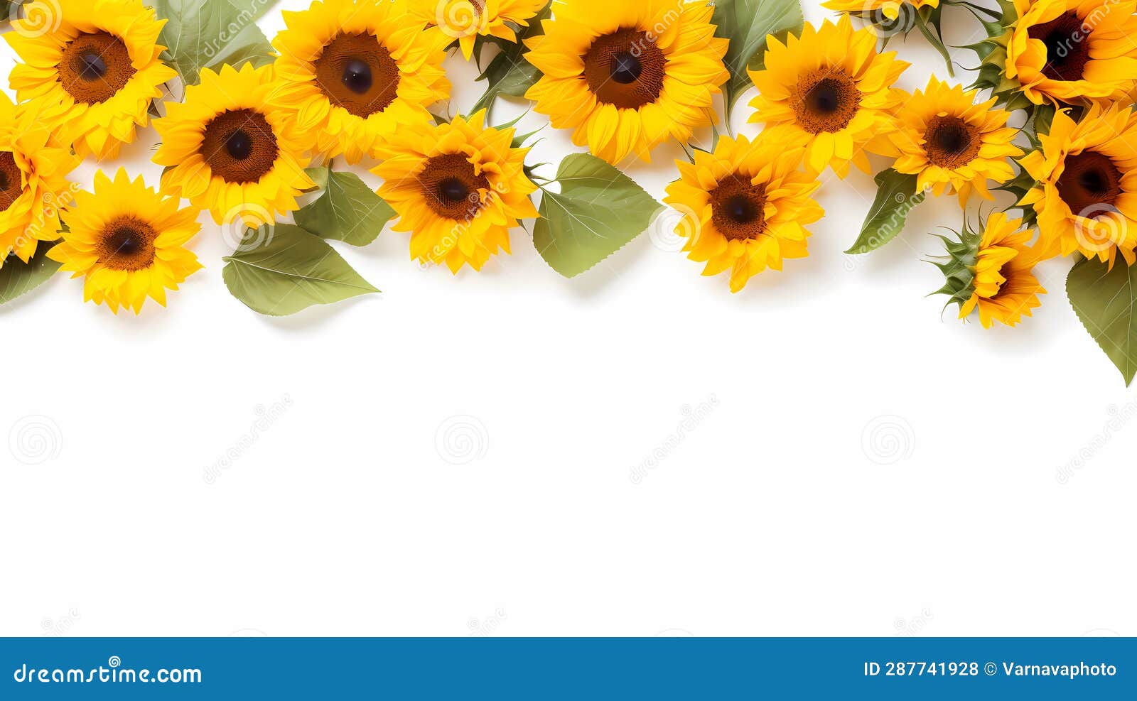 Sunflower Frame Design Sunflowers Border Card Template. AI Generated ...