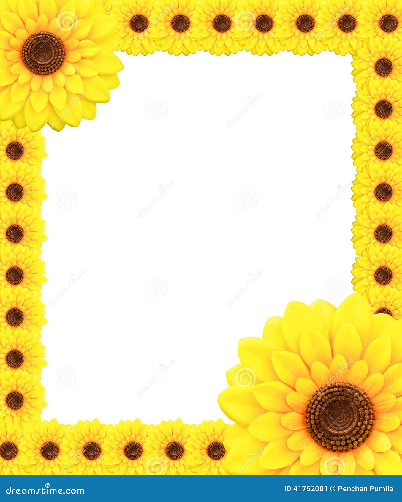 Sunflower frame stock image. Image of frame, interiors - 41752001