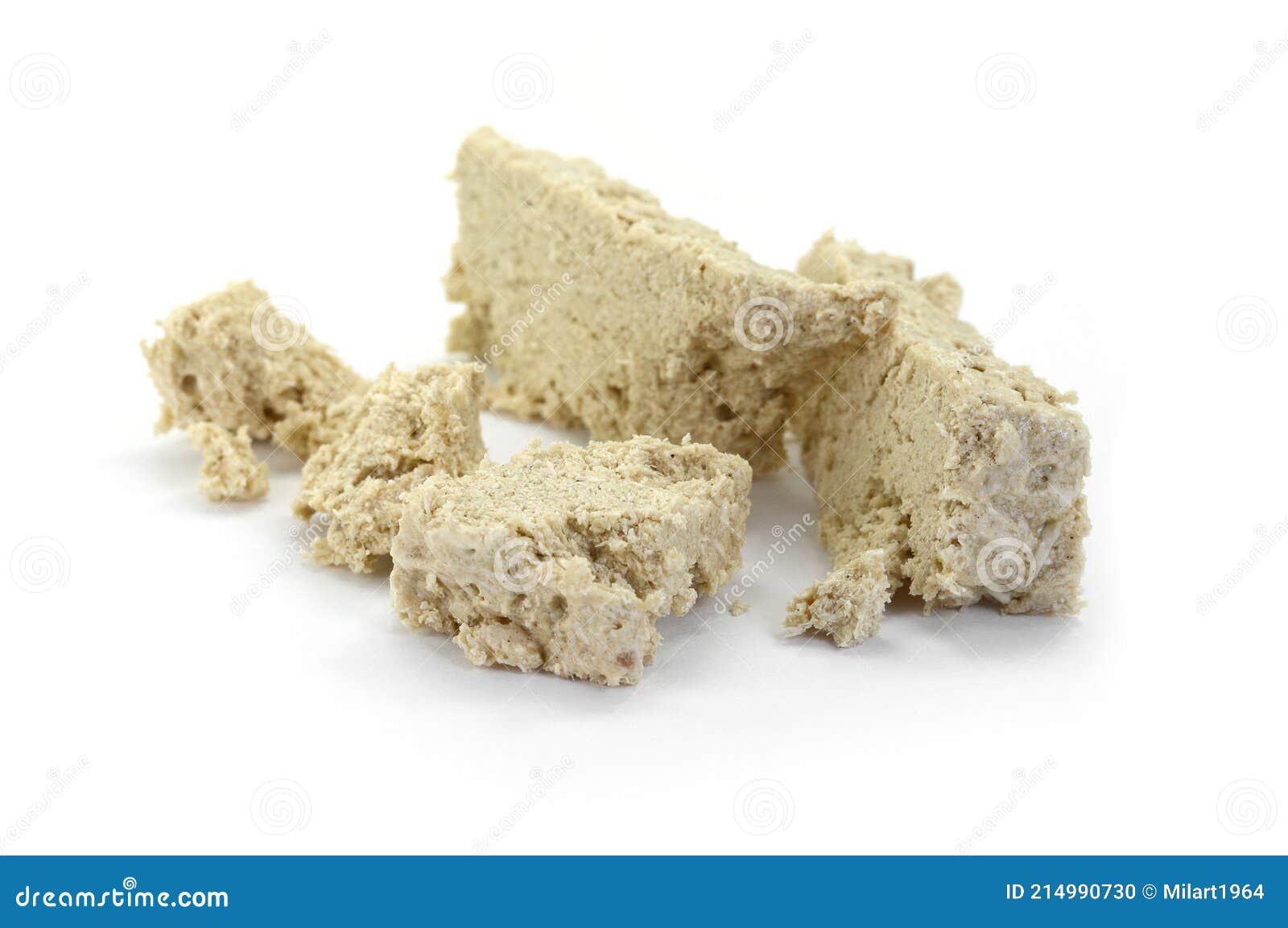 Sunflower halva isolated stock photo. Image of sweet - 214990730