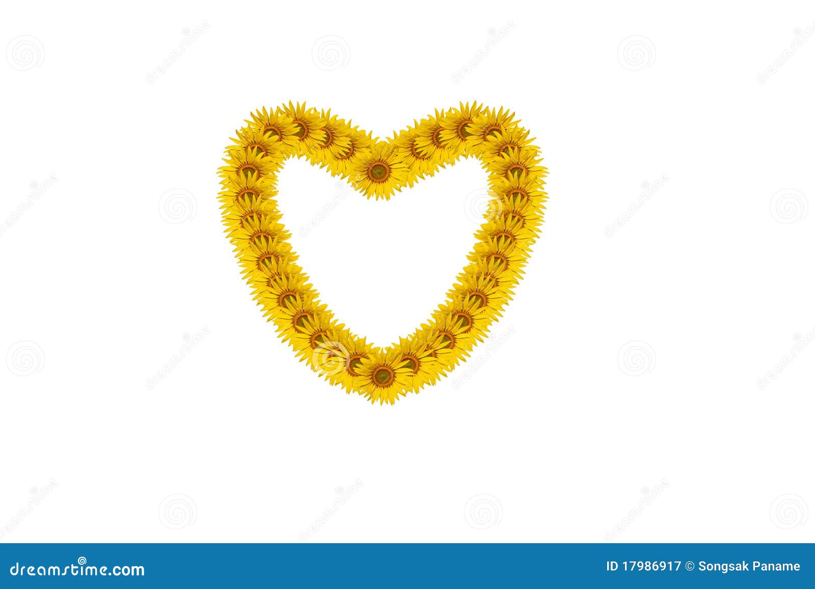 Sunflower heart symbol stock image. Image of color, beauty - 17986917