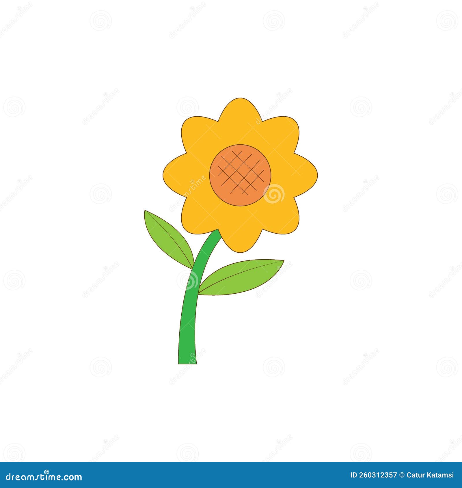 Sunflower icon logo vector stock illustration. Illustration of colorful ...