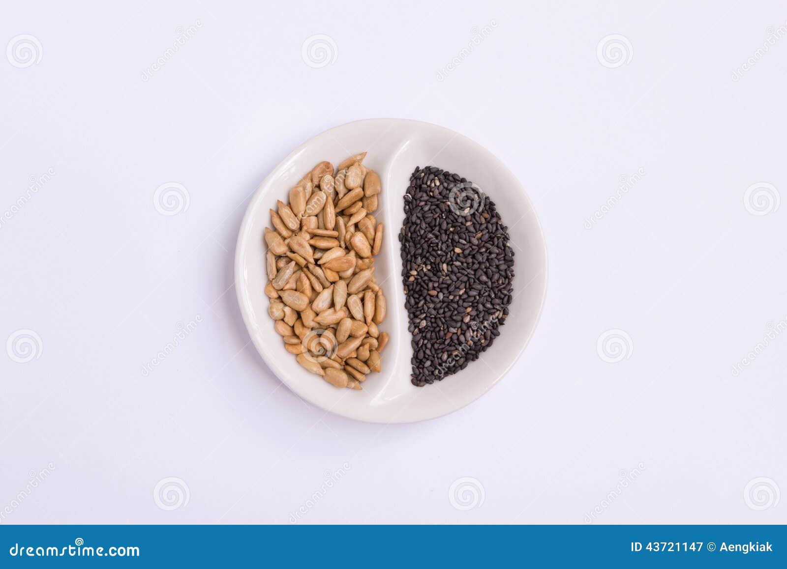 Sunflower Kernel and Black Sesame Seed Stock Image - Image of food ...