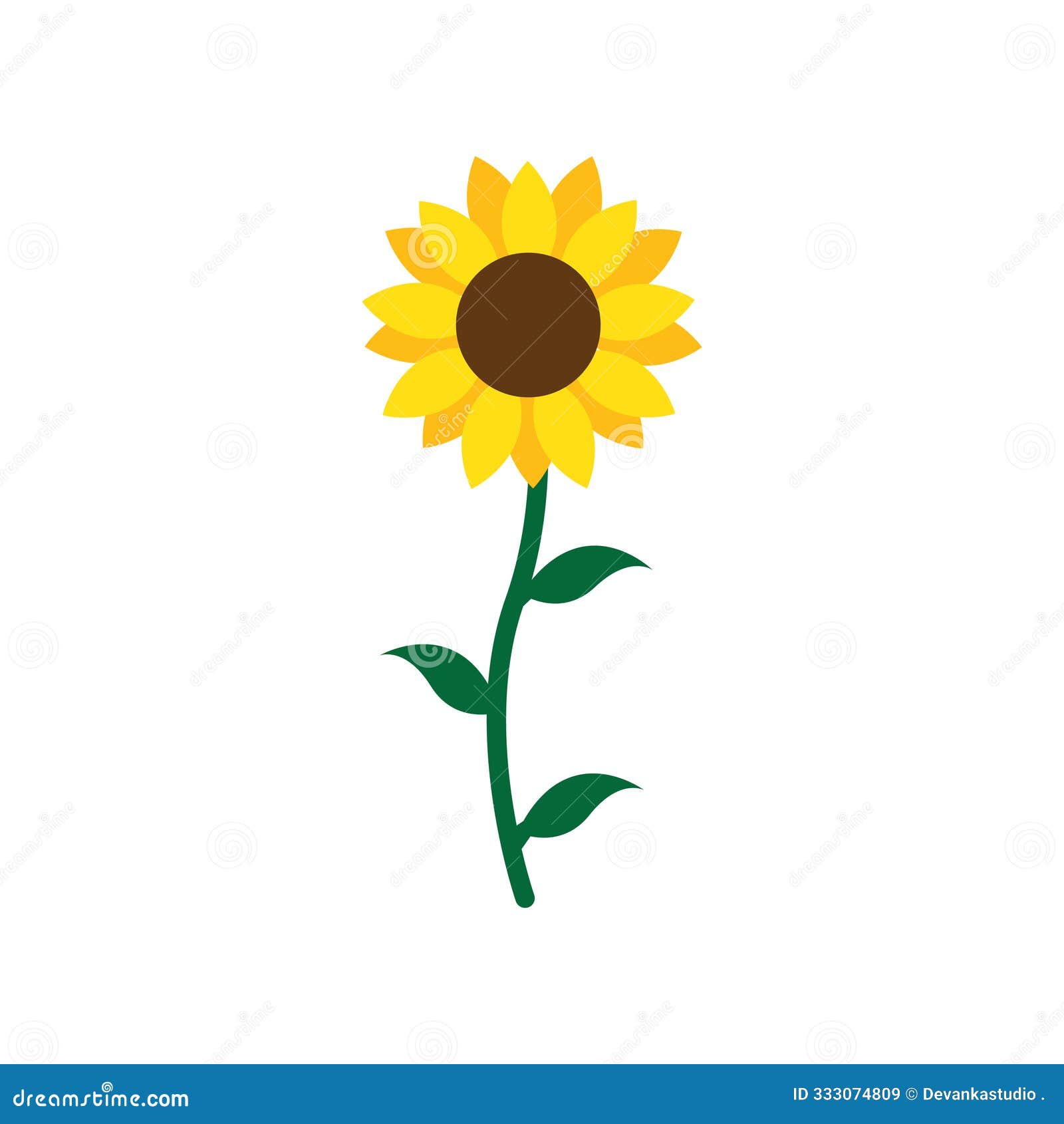 Sunflower Logo Icon Cartoon Vector | CartoonDealer.com #333074809