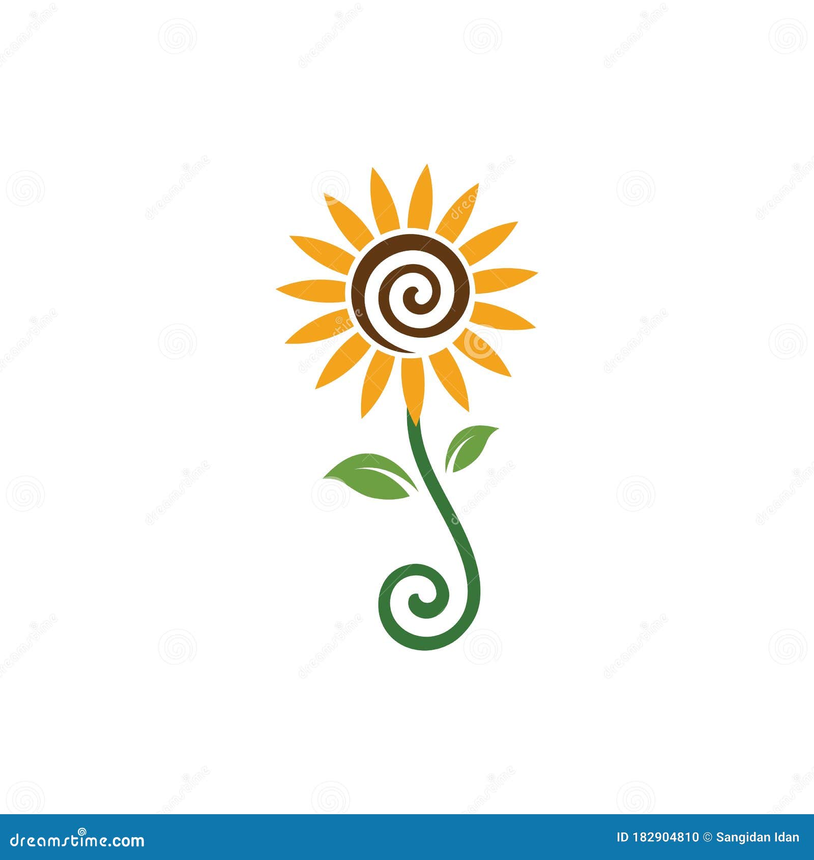 Sunflower logo icon vector stock vector. Illustration of agriculture ...