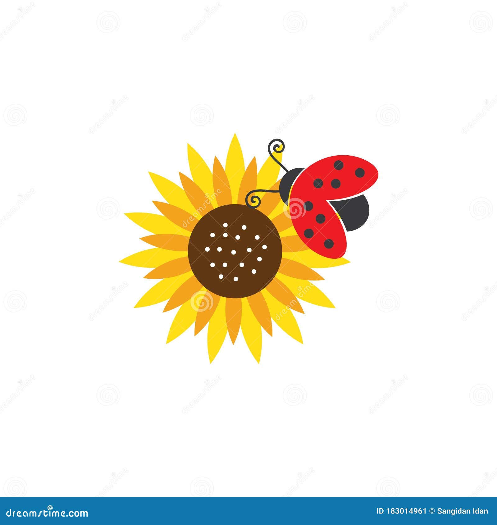 Sunflower logo icon vector stock vector. Illustration of farm - 183014961