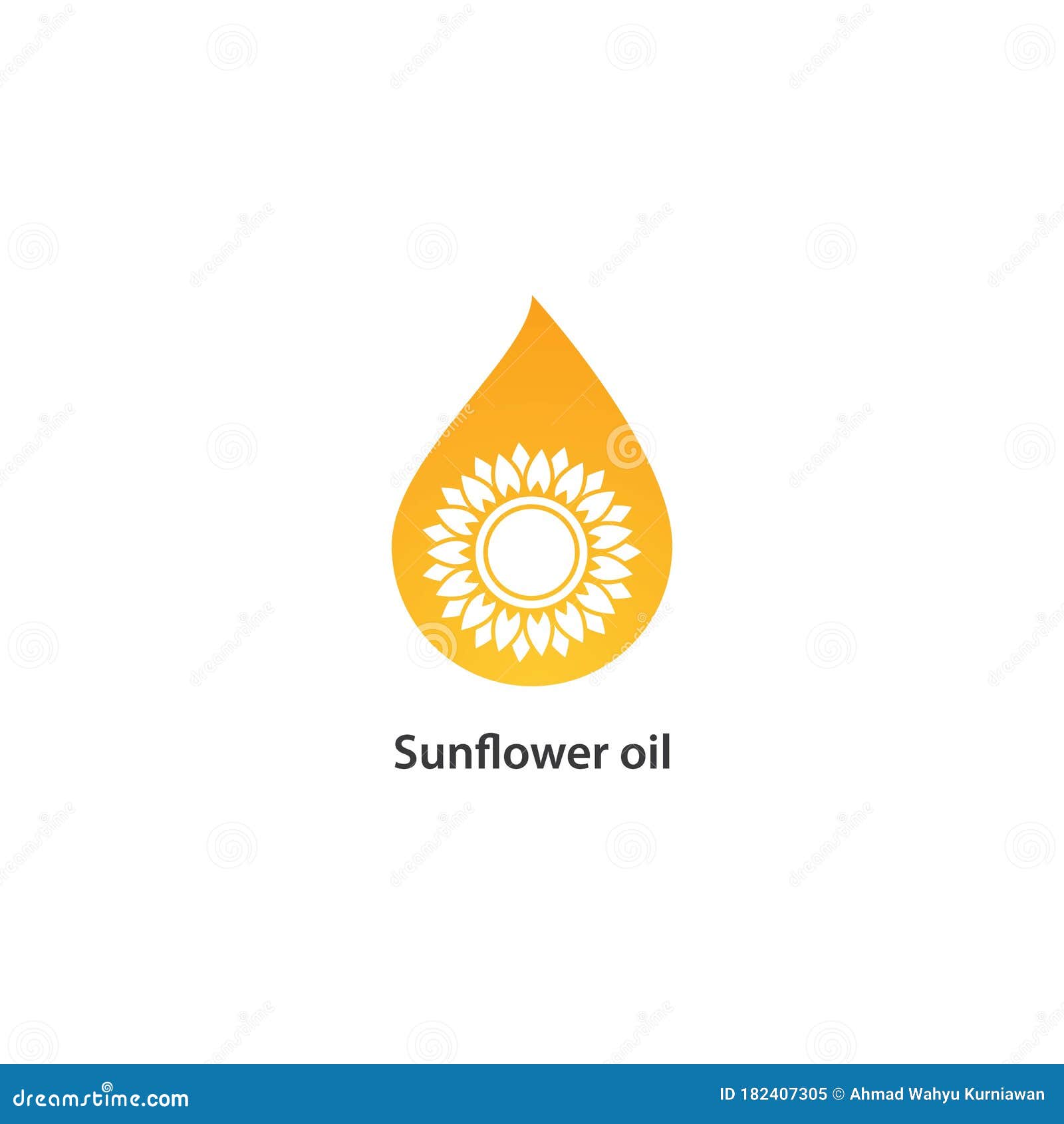 Sunflower Oil Vector Design Stock Vector - Illustration of label, green ...
