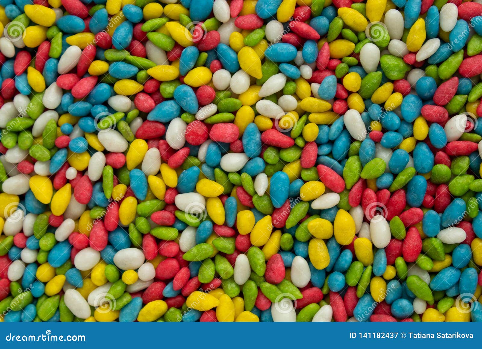 Sunflower Seed in Multi Colored Glaze. Stock Image - Image of color ...