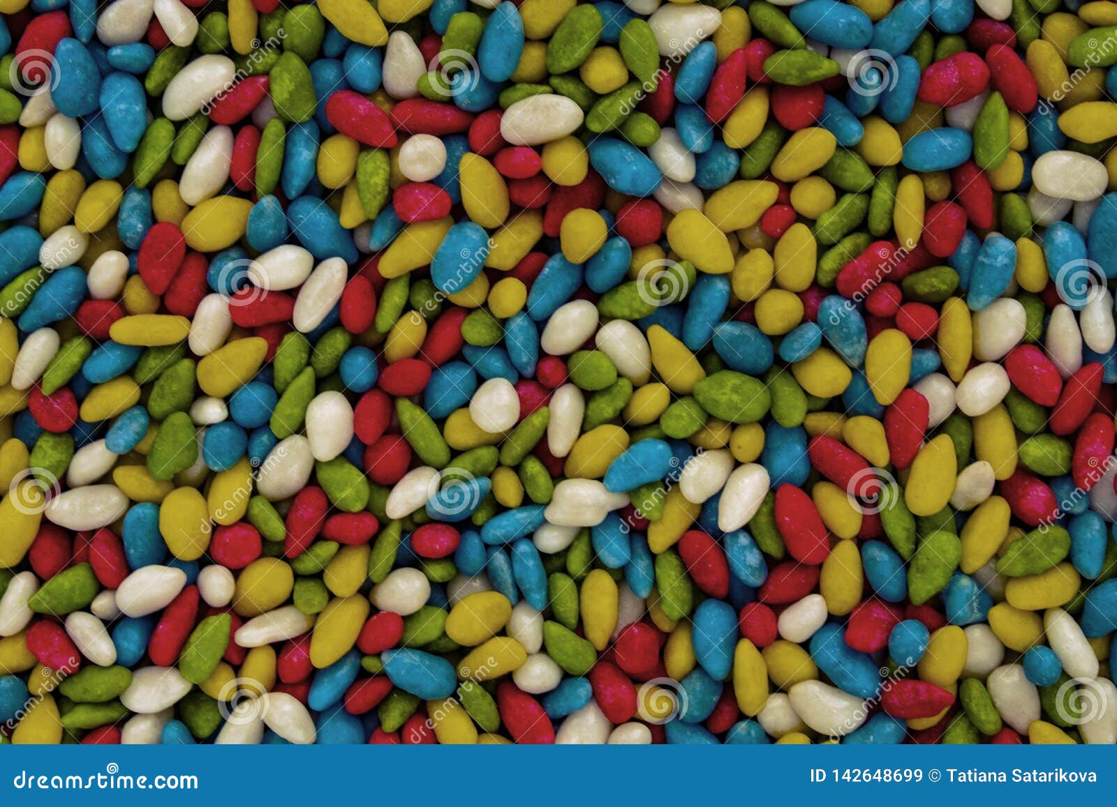 Sunflower Seed in Multi Colored Glaze. Stock Image - Image of multi ...