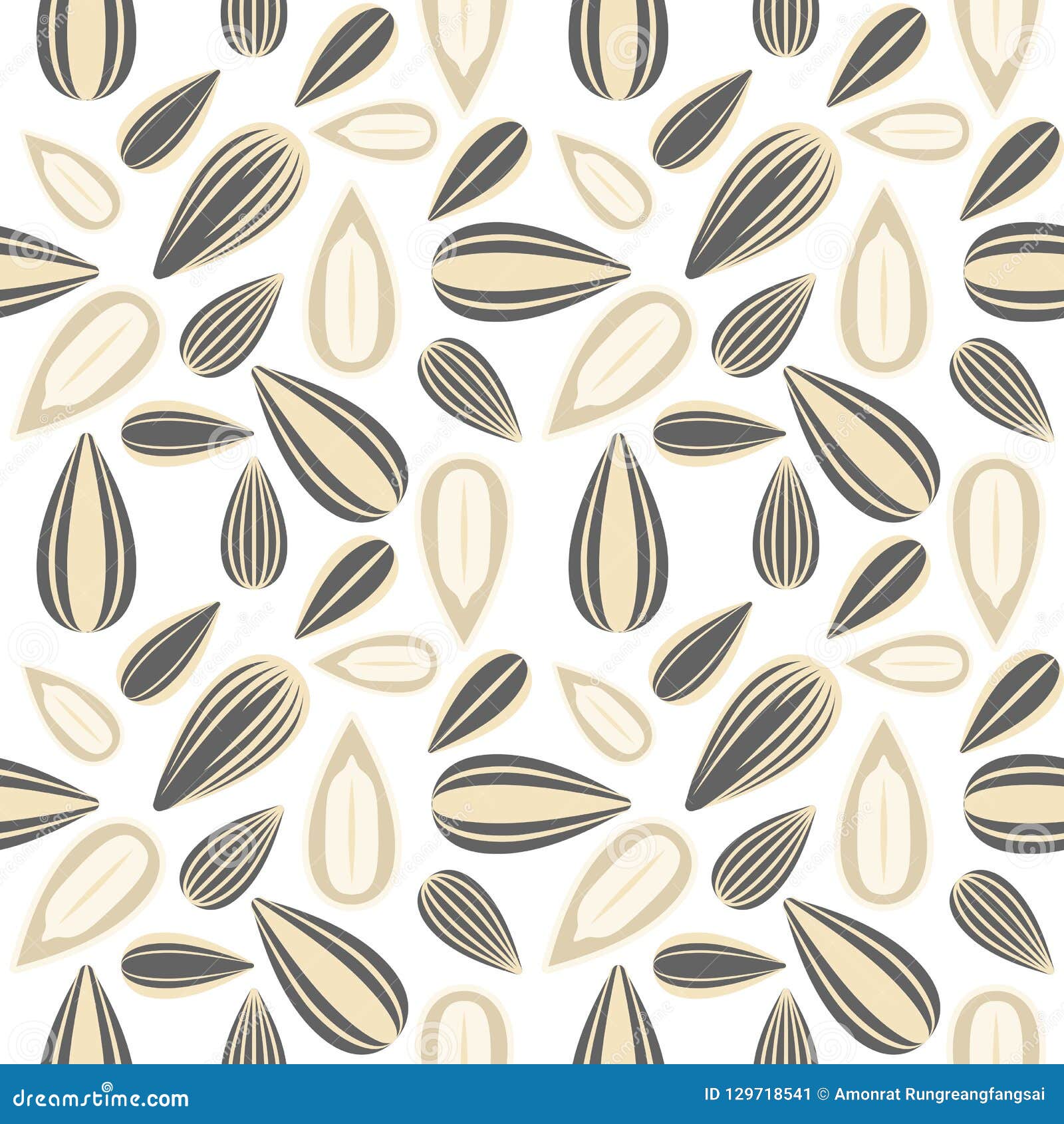 Sunflower Seed Seamless Pattern for Wallpaper or Wrapping Paper Stock ...