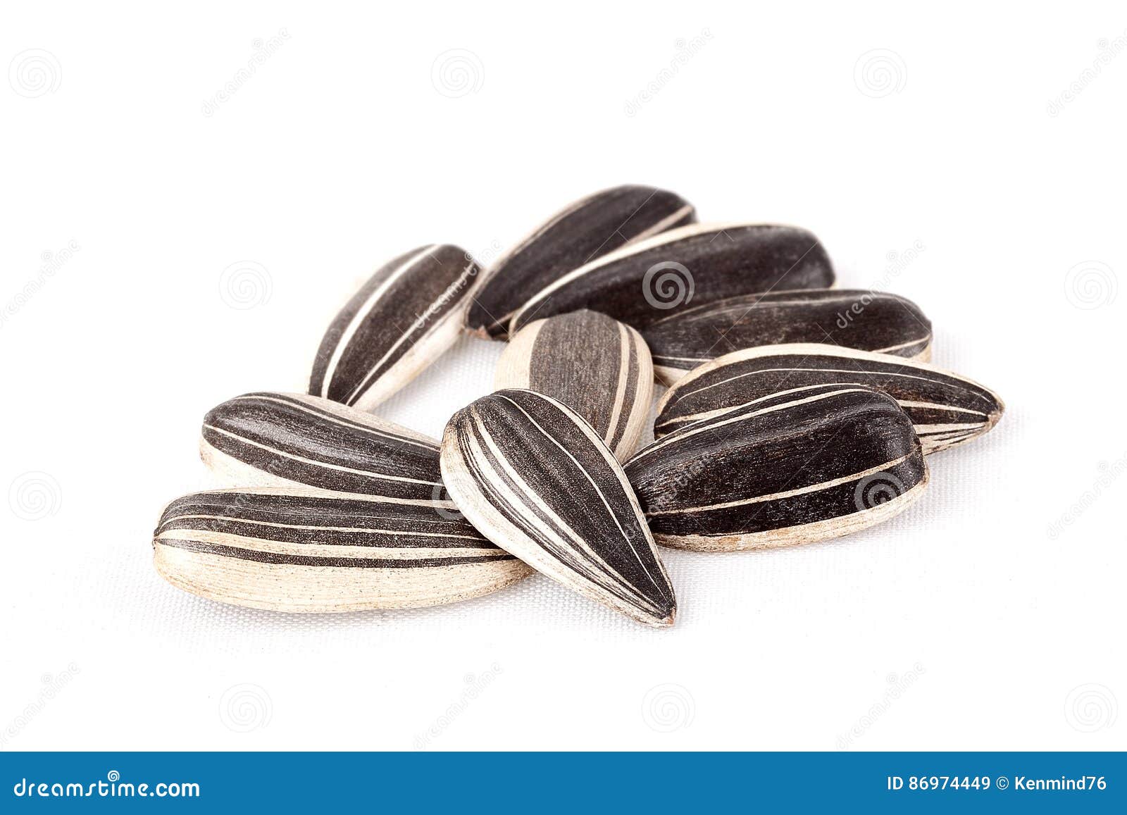 Sunflower Seeds Isolated White Background Stock Image - Image of ...