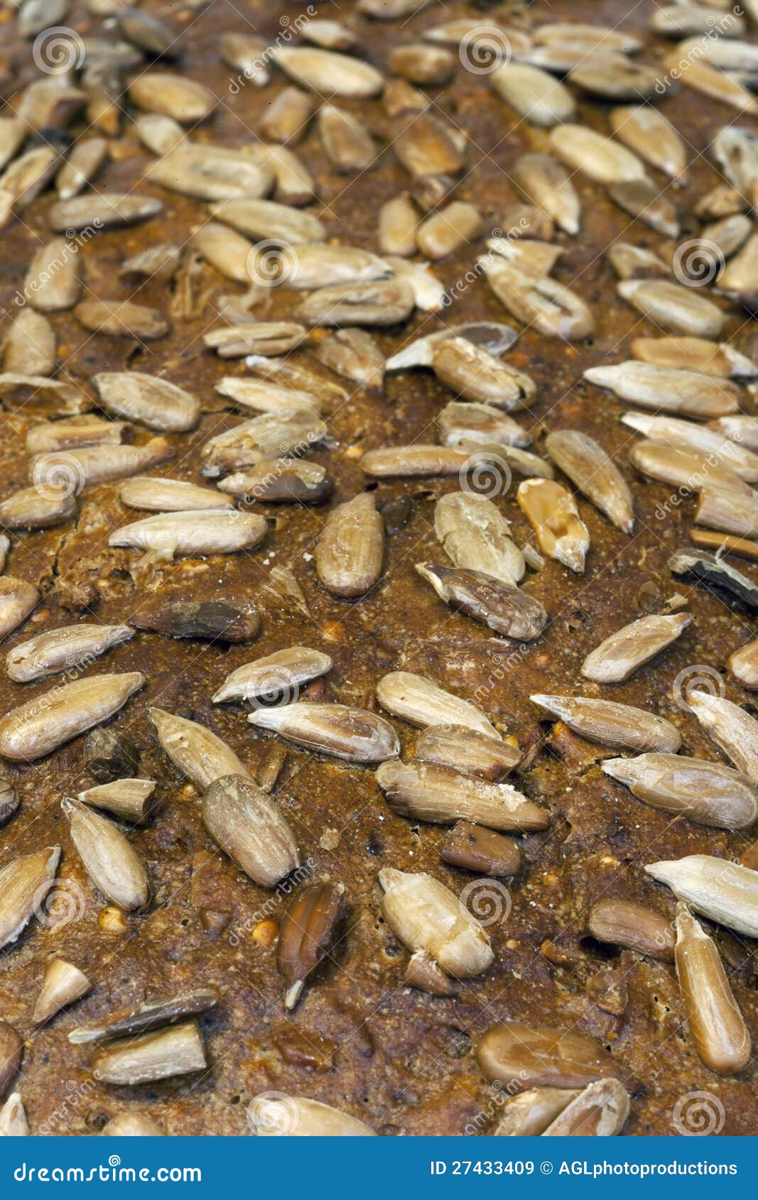 Sunflower Seeds Topping Bread Closeup Stock Image - Image of nutrition ...