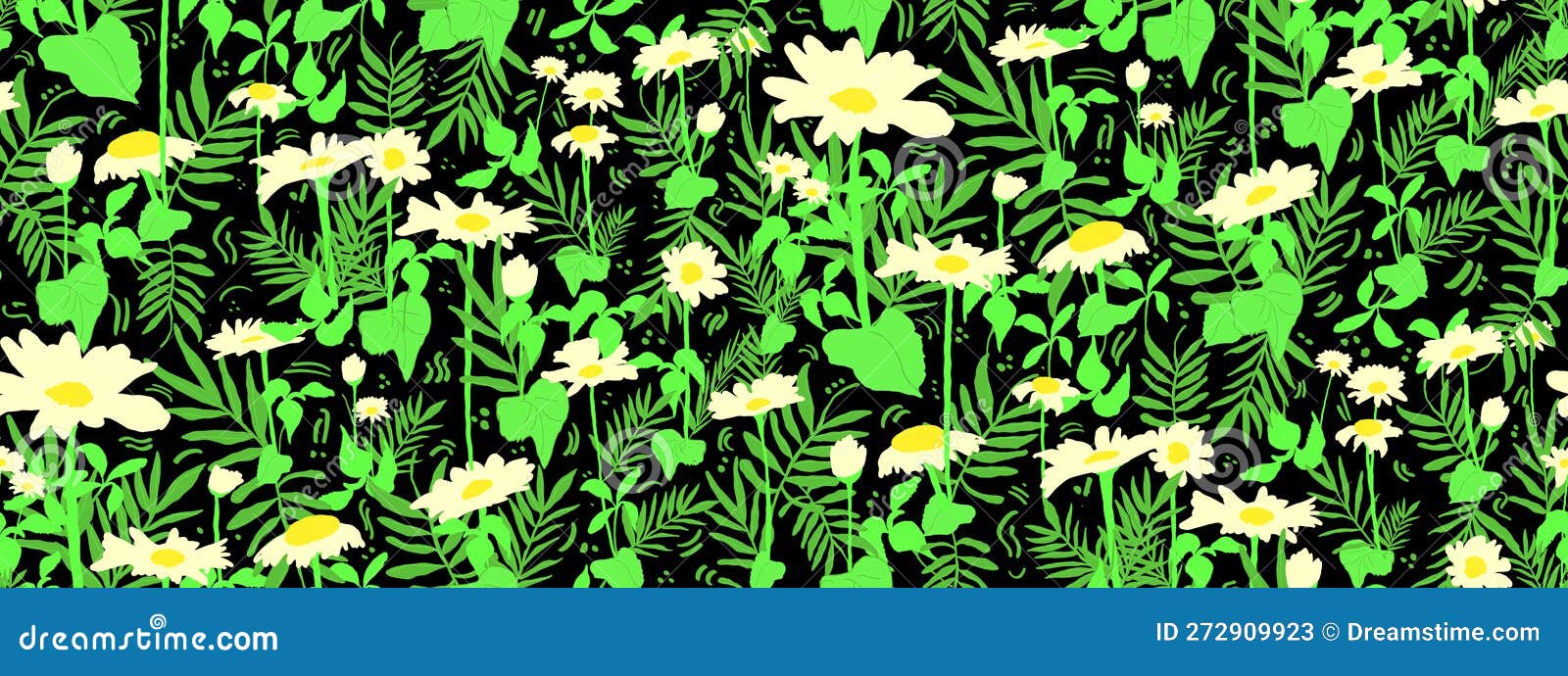 Sunflower Vibrant Design Half Brick Drop Repeat Pattern Seamless Stock ...