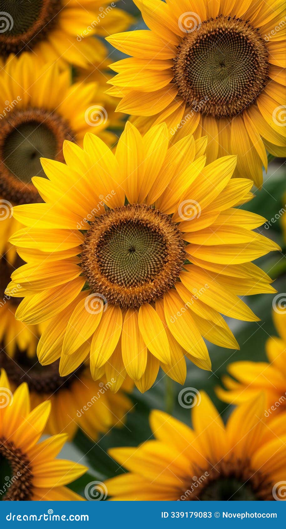 Sunflowers Background. Sunflowers Texture Stock Illustration ...