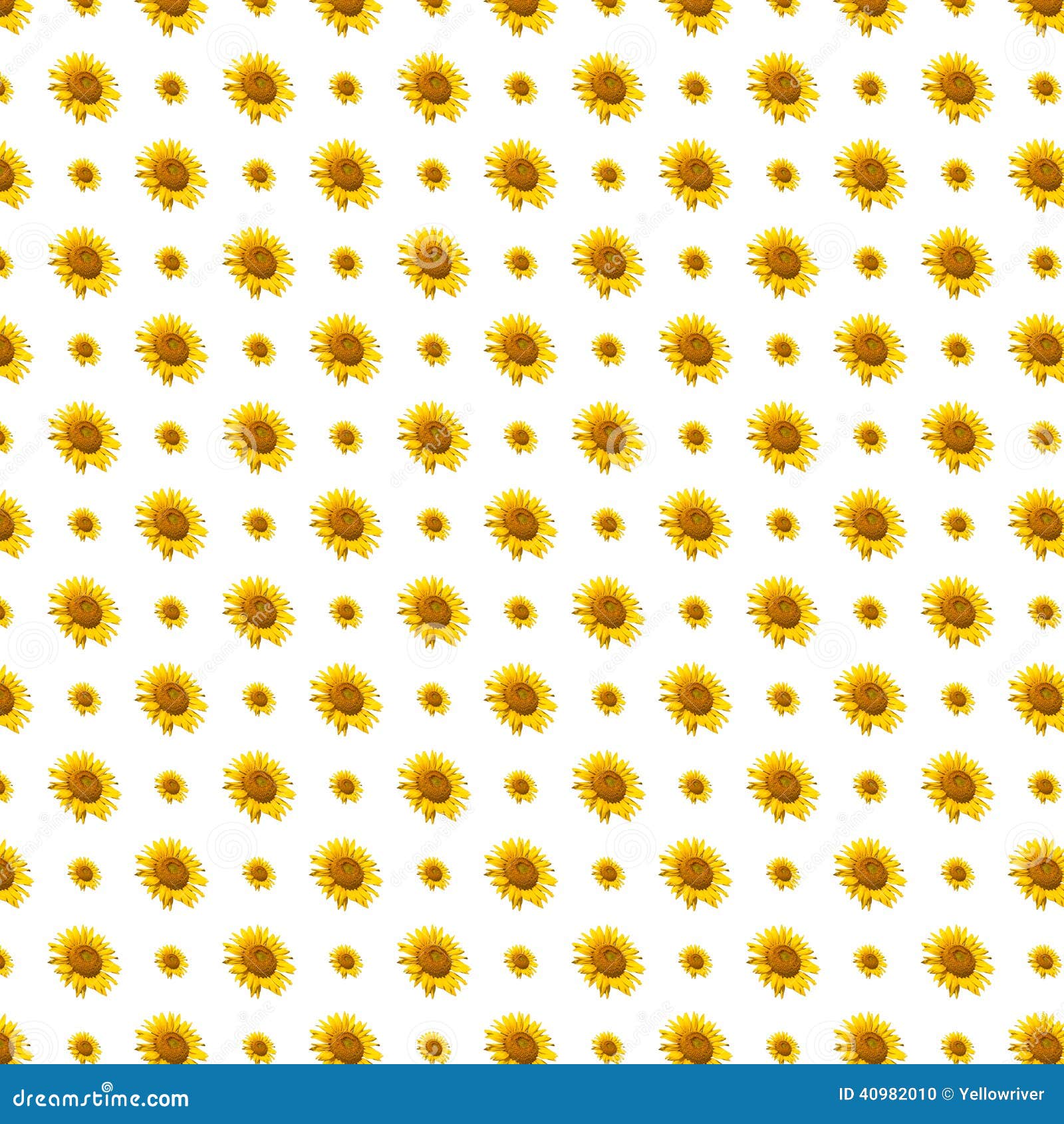 Sunflowers Pattern Background Stock Illustration - Illustration of ...