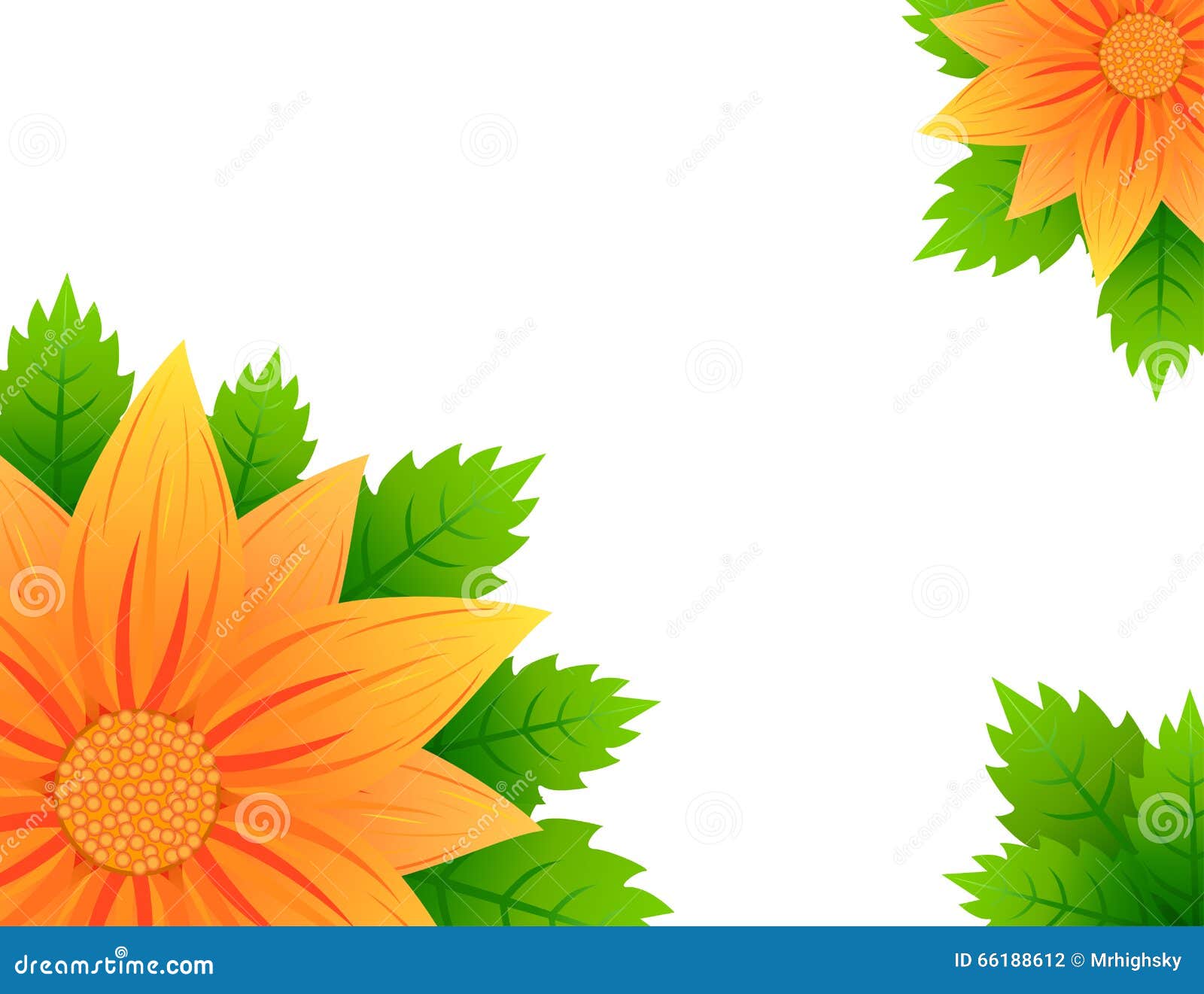 Sunflowers spring banner stock vector. Illustration of design - 66188612