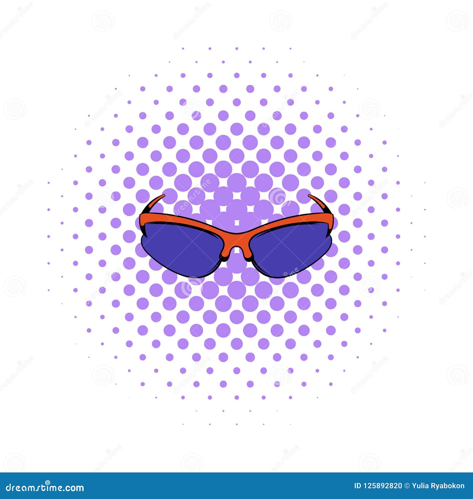 Sunglass Icon, Icon Cartoon Vector Illustration | CartoonDealer.com ...