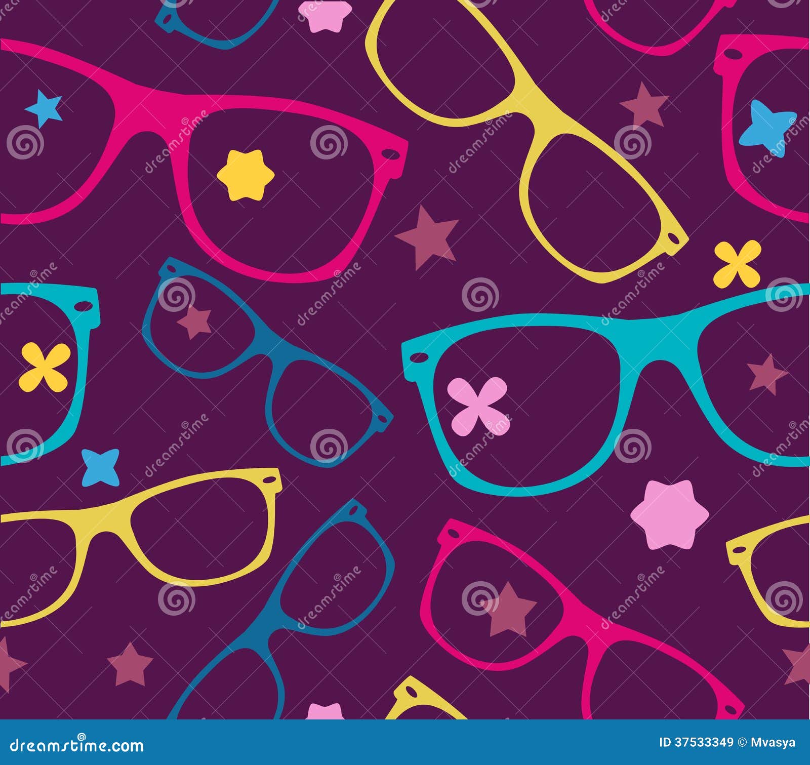 Sunglasses and Abstract Elements Background Stock Vector - Illustration ...