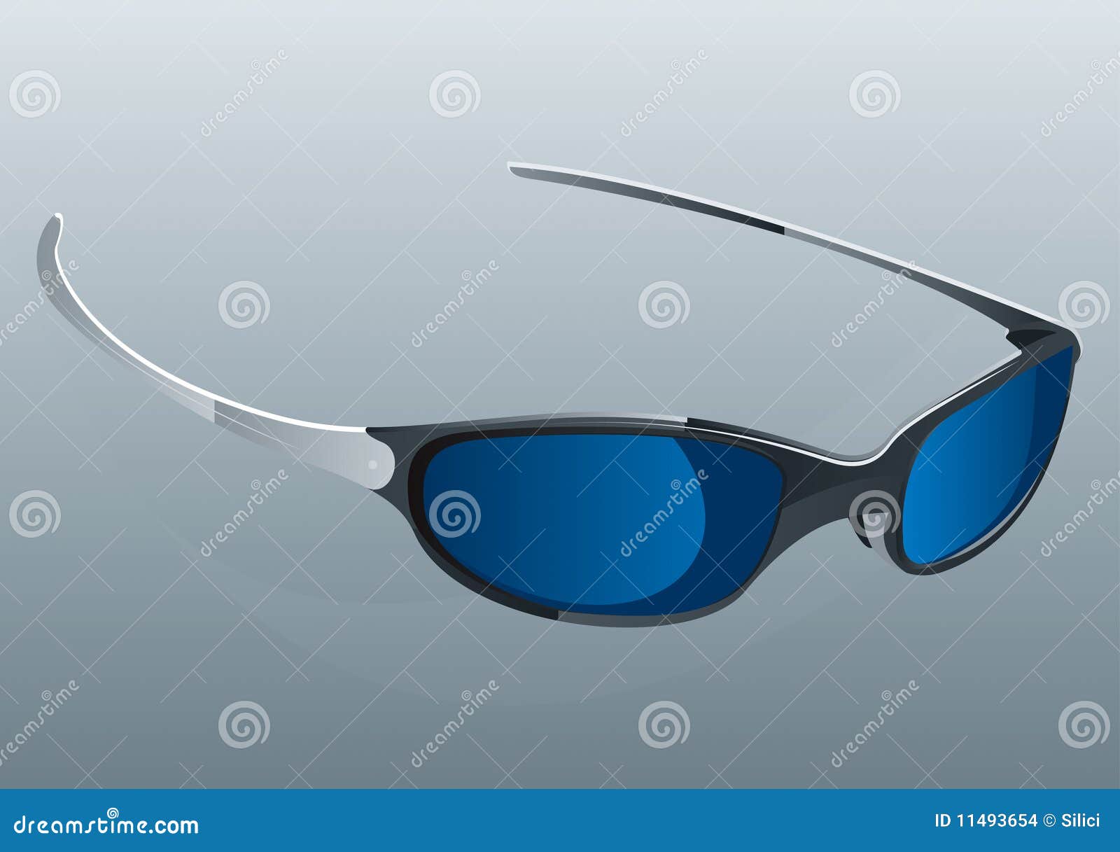 Sunglasses Blue stock vector. Illustration of symbol - 11493654