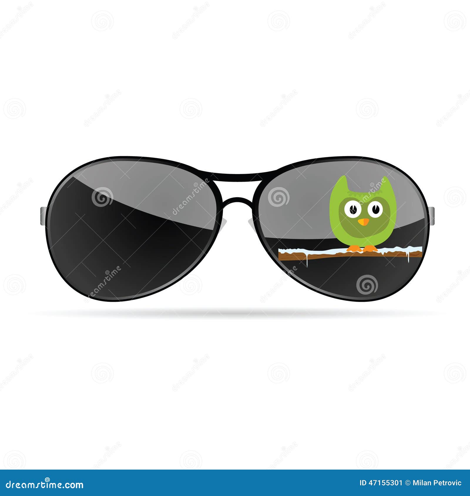 Sunglasses with Funny Animal Color Vector Stock Vector - Illustration ...