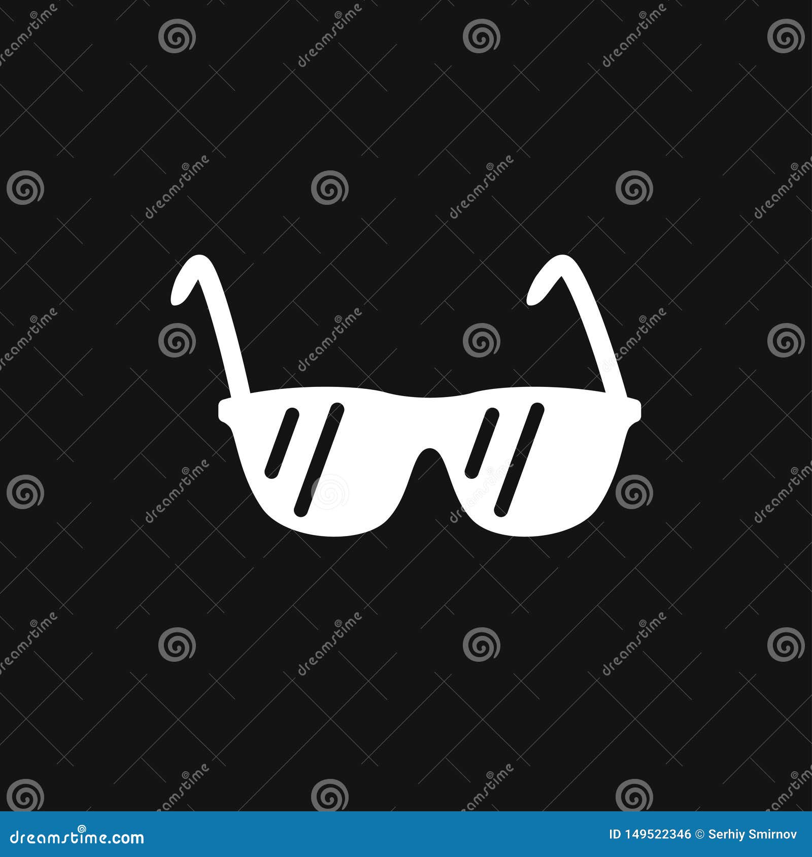 Sunglasses Icon Vector Sign Symbol for Design Stock Illustration ...