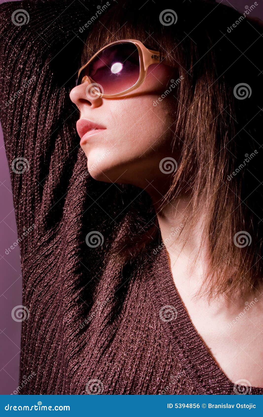 Sunglasses portrait stock photo. Image of closeup, dark - 5394856