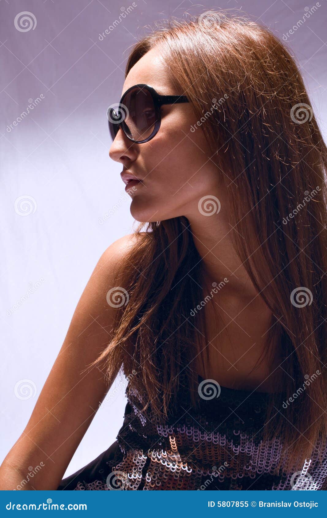 Sunglasses portrait stock image. Image of suntanned, dark - 5807855