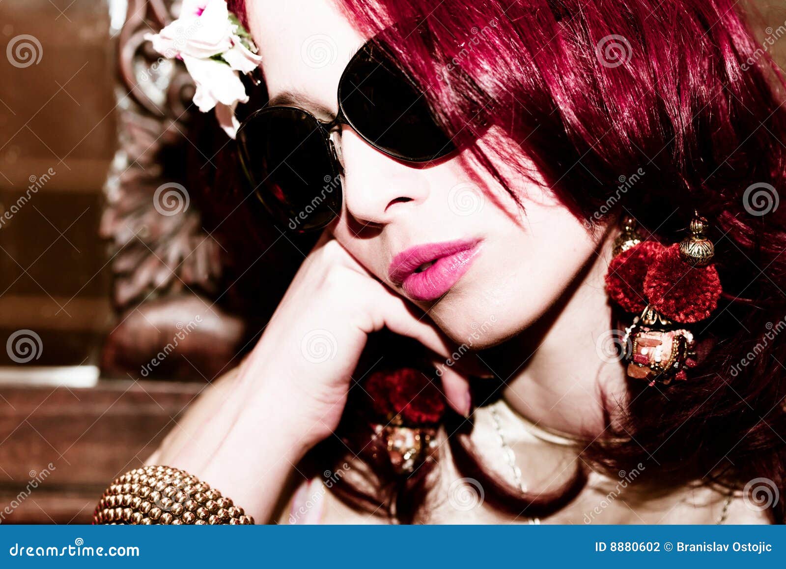 Sunglasses portrait stock photo. Image of modern, focus - 8880602