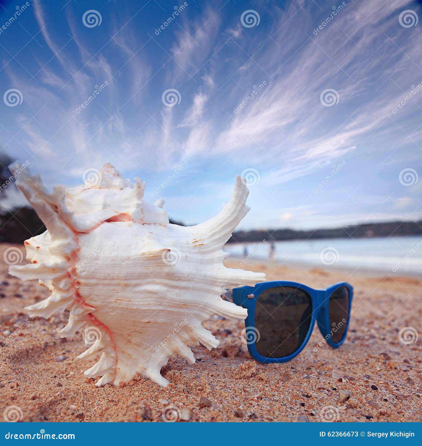 Sunglasses on a Sandy Beach Stock Image - Image of recreation, blue ...