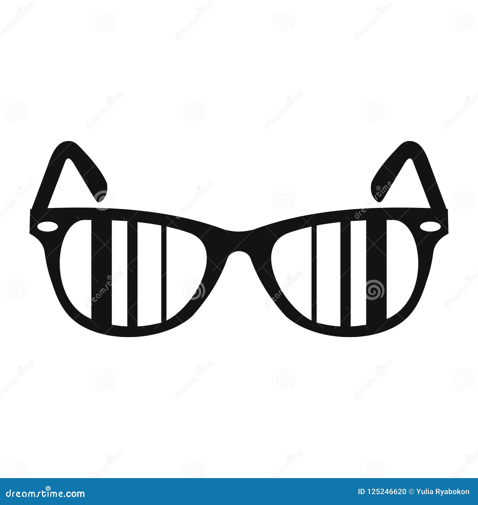 Sunglasses simple icon stock illustration. Illustration of fashion ...
