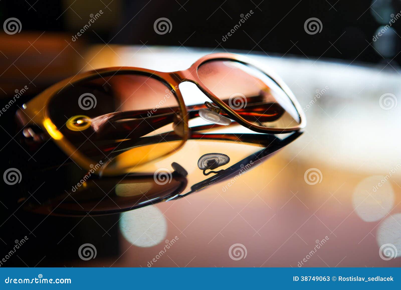 Sunglasses on the table stock image. Image of sunny, fashion - 38749063