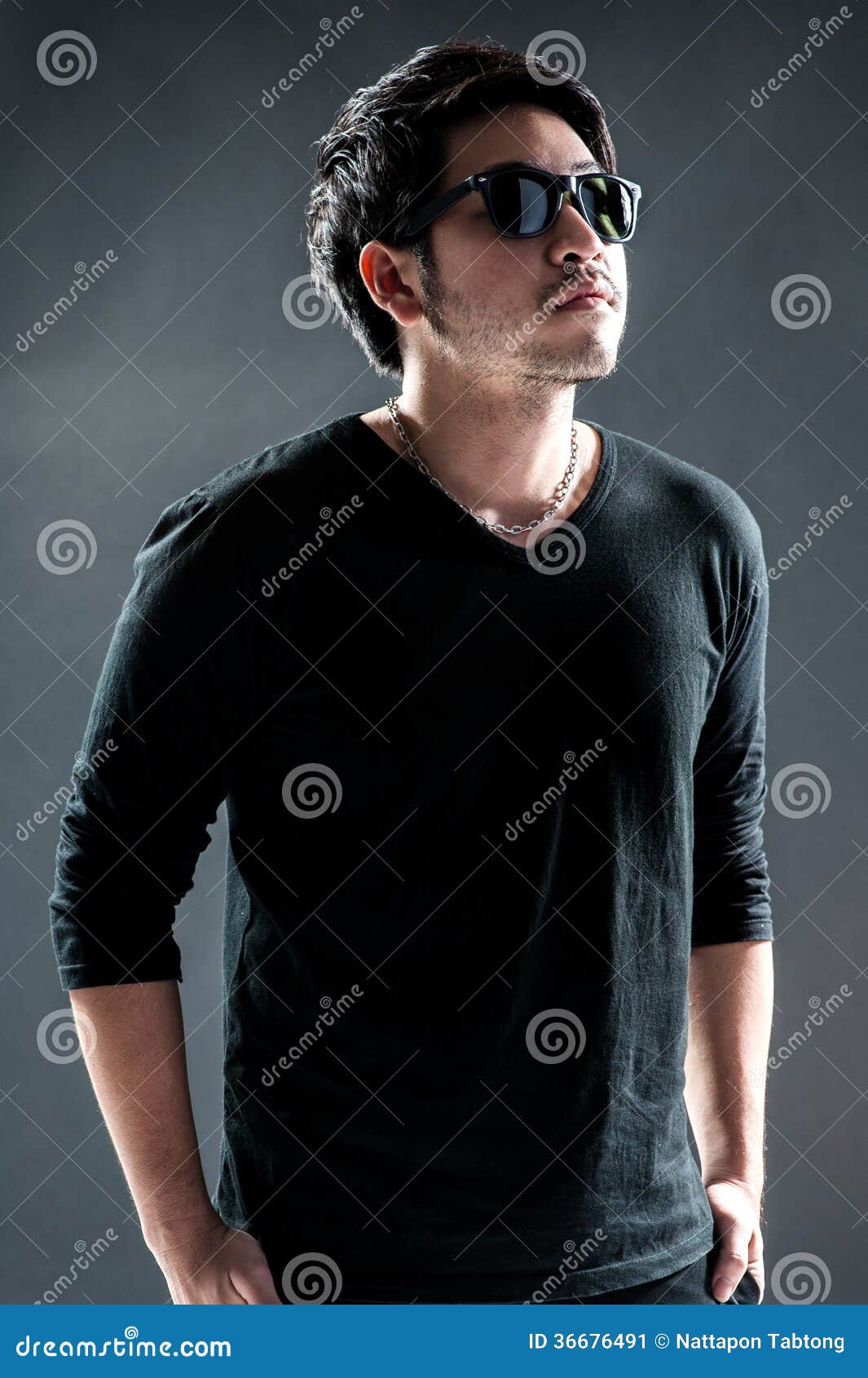 Sunglasses Young Man Model Fashion Stock Image - Image of portait ...