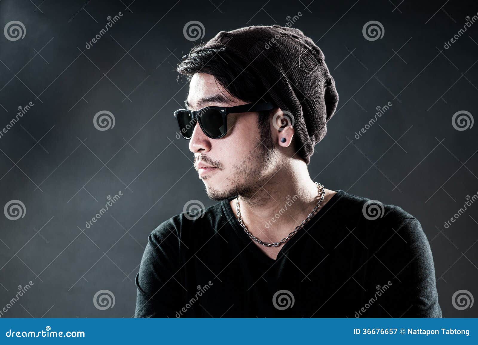 Sunglasses Young Man Model Fashion Stock Image - Image of masculinity ...