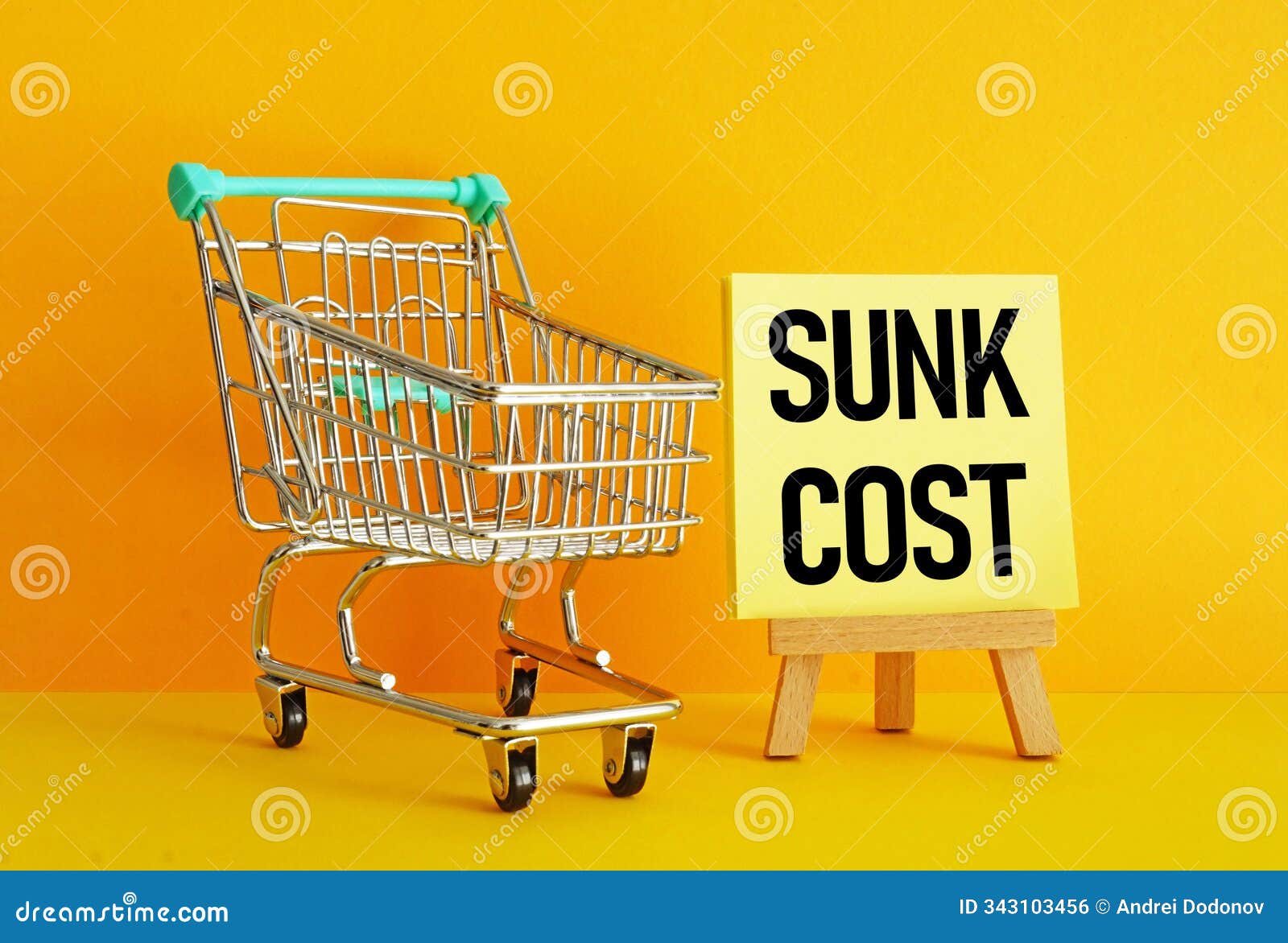 Sunk Cost is Shown Using the Text Stock Photo - Image of marketing ...