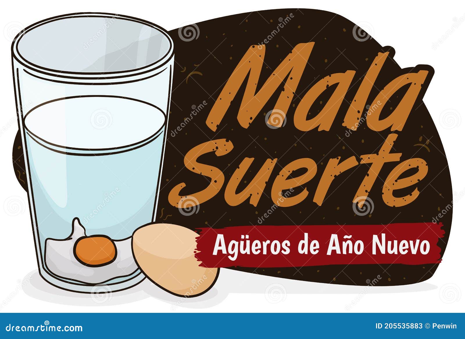 Sunken Egg without Shape Representing Ill Luck According To Omen ...