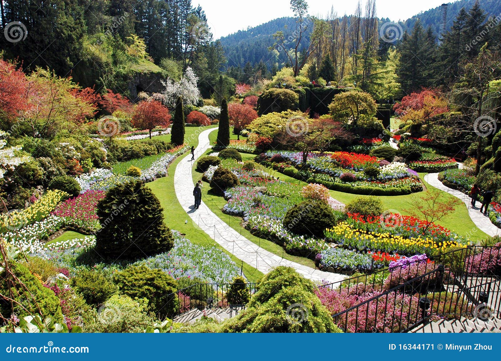 Sunken Garden,Canada stock image. Image of famous, colorful - 16344171