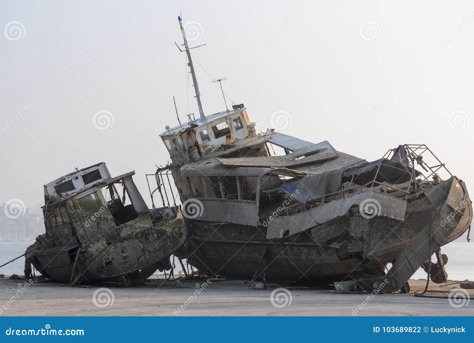 Old broken ships stock photo. Image of transport, leave - 103689822