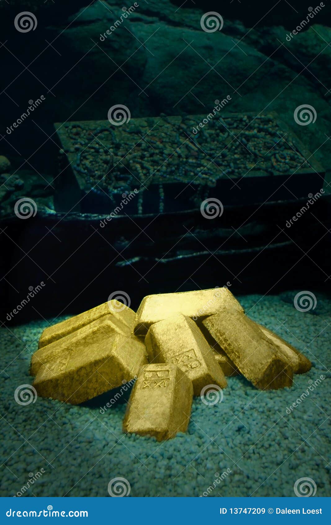 Sunken treasure stock image. Image of bounty, ancient - 13747209
