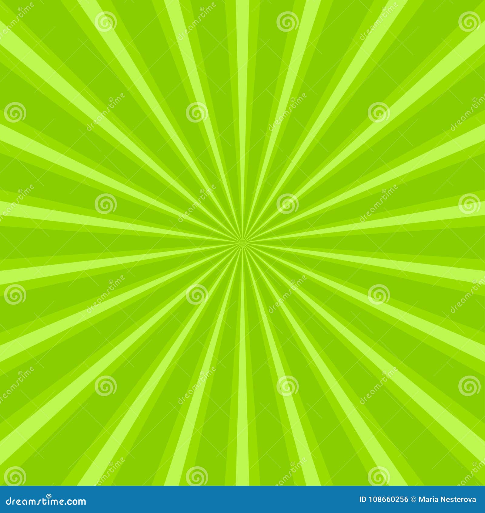 Sunlight Abstract Background. Green Color Burst Background. Vector ...