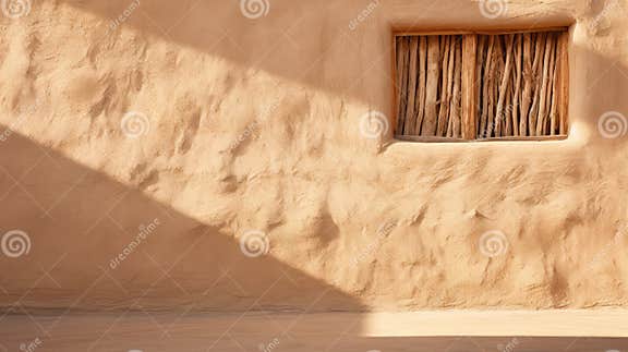 Sunlight Adobe Wall Texture Stock Illustration - Illustration of ...
