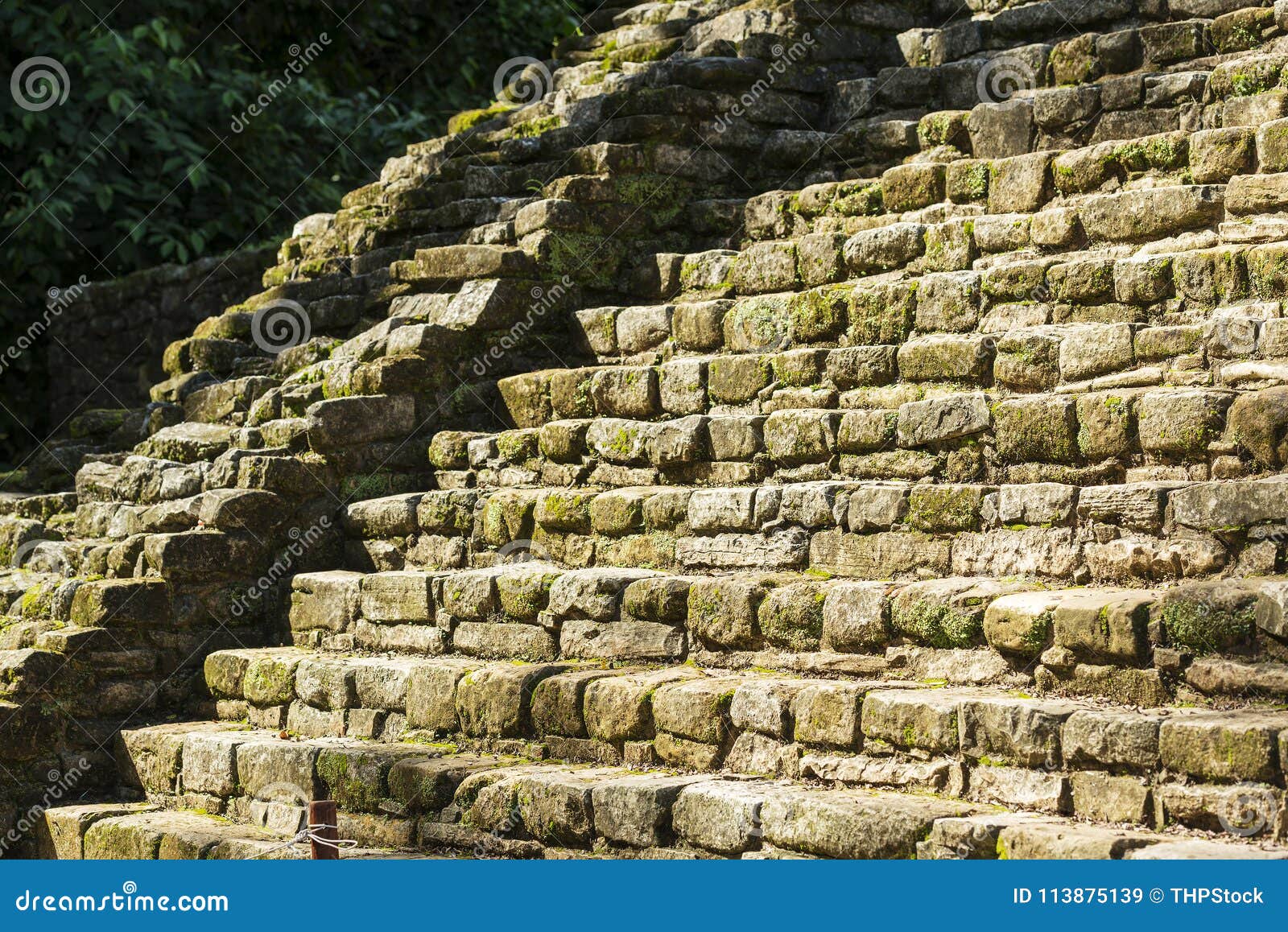 Ancient Mayan Stone Stairs stock image. Image of archaeological - 113875139
