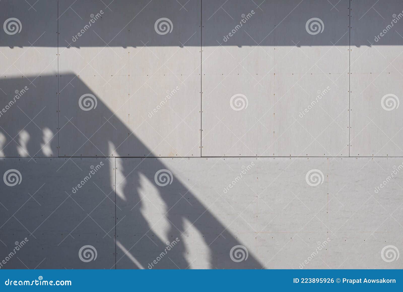 Sunlight and Balcony Shadow on Surface of Gray Gypsum Wall Stock Photo ...