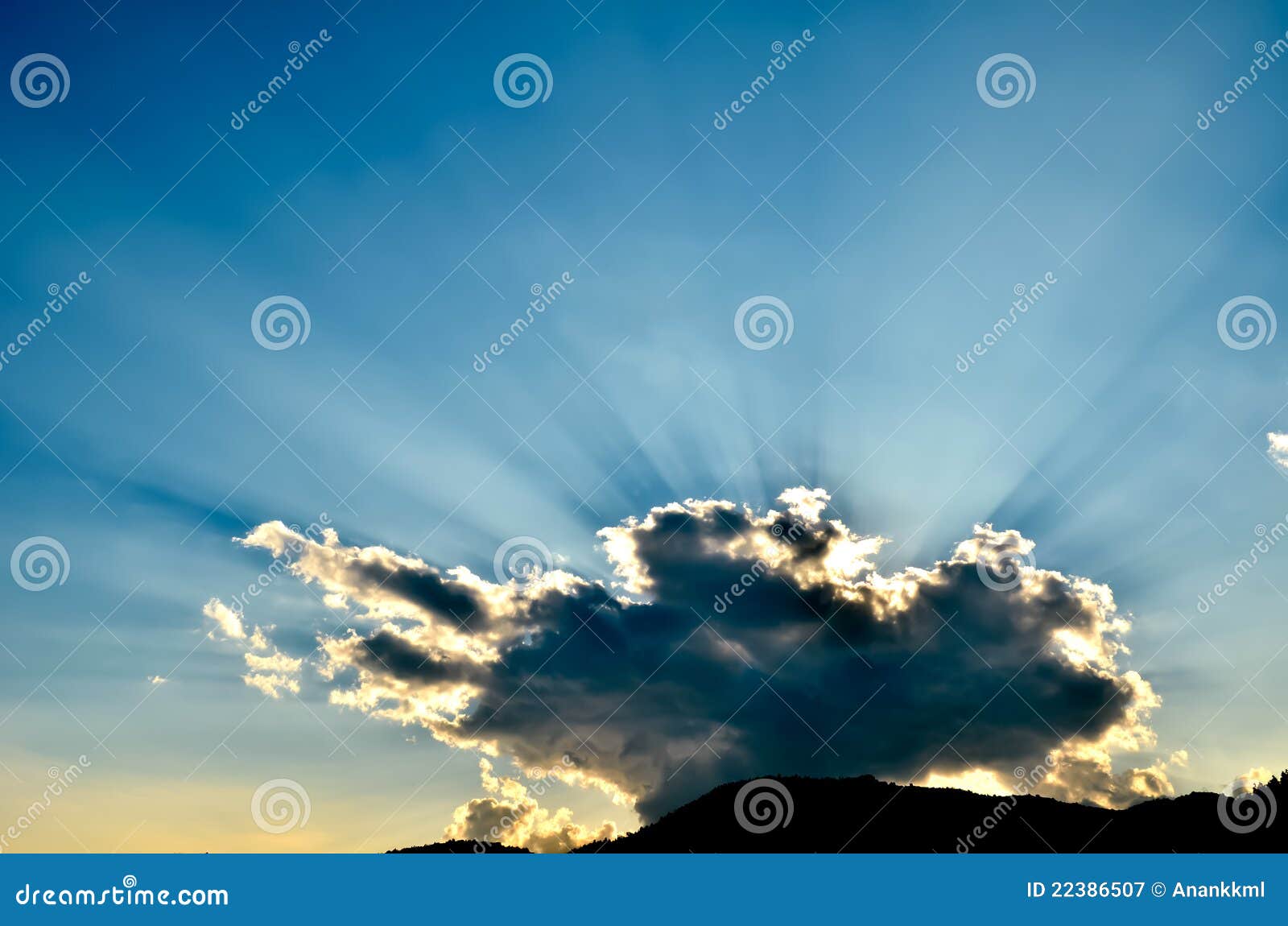 Sunlight beam stock image. Image of sunbeam, enlightenment - 22386507