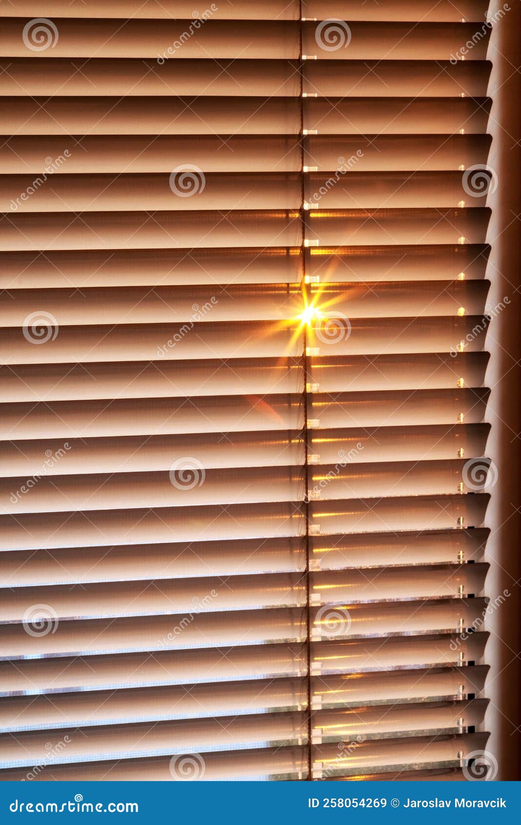 Sunlight Behind Horizontal Blinds Stock Image - Image of house ...